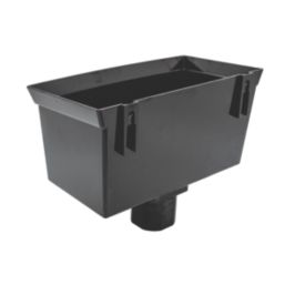 FloPlast Universal Hopper 65-68mm Black - Screwfix