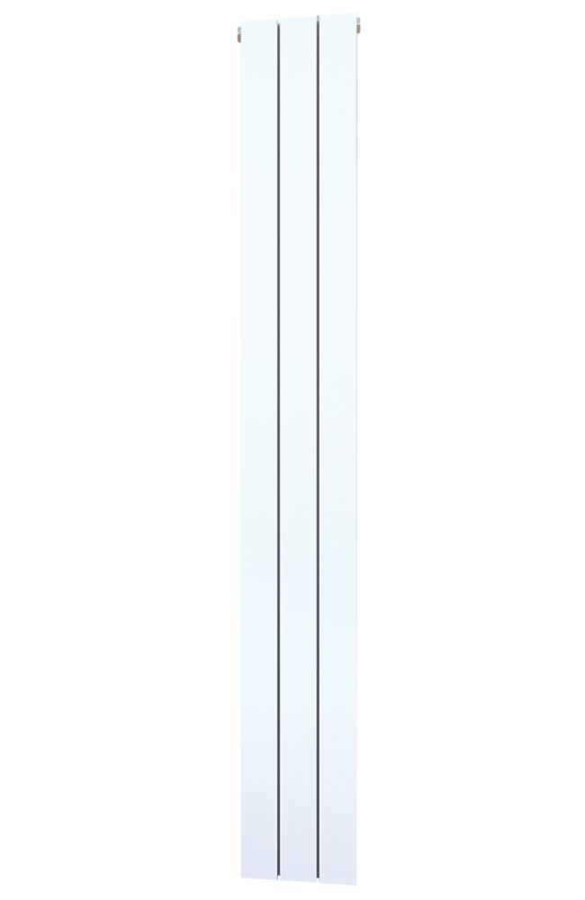 Towelrads Hanworth Plus 1800mm x 240mm 3095BTU White Vertical Designer ...
