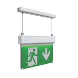4lite Maintained Emergency LED Suspended Exit Sign with Up, Down, Left ...