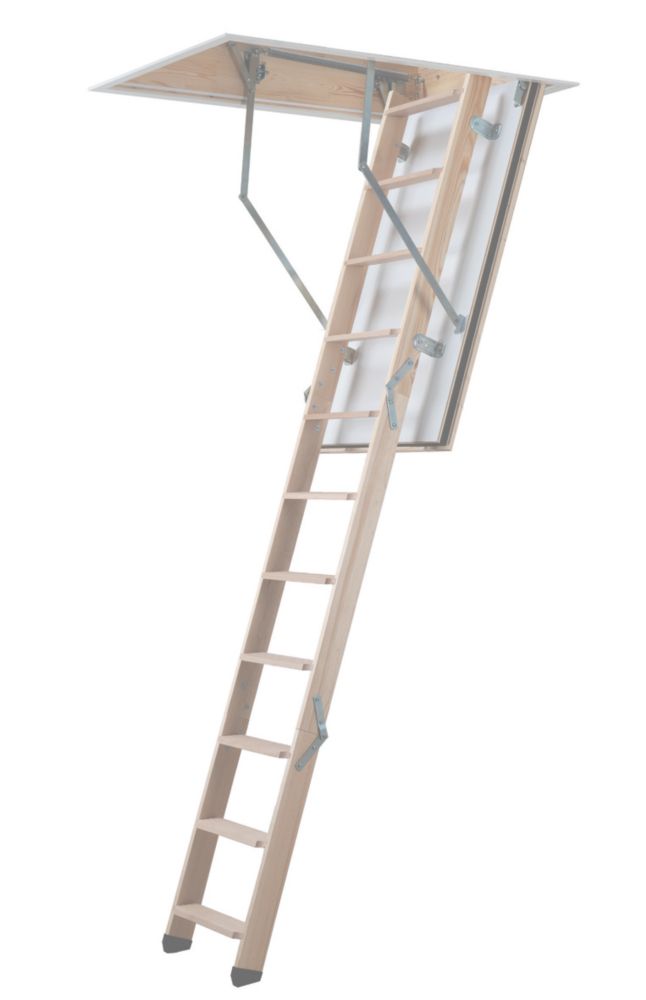 Werner Fireguard Pro Timber Fire Rated 2.88m Loft Ladder Kit - Screwfix Werner Fireguard Pro Timber Fire Rated 2.88m Loft Ladder Kit - Screwfix
