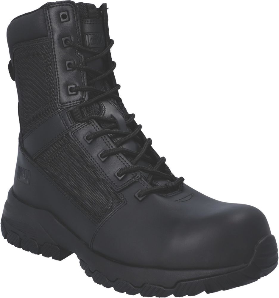 Magnum Vanguard 8.0 Size 11 Black Water-Resistant Safety Boots - Screwfix