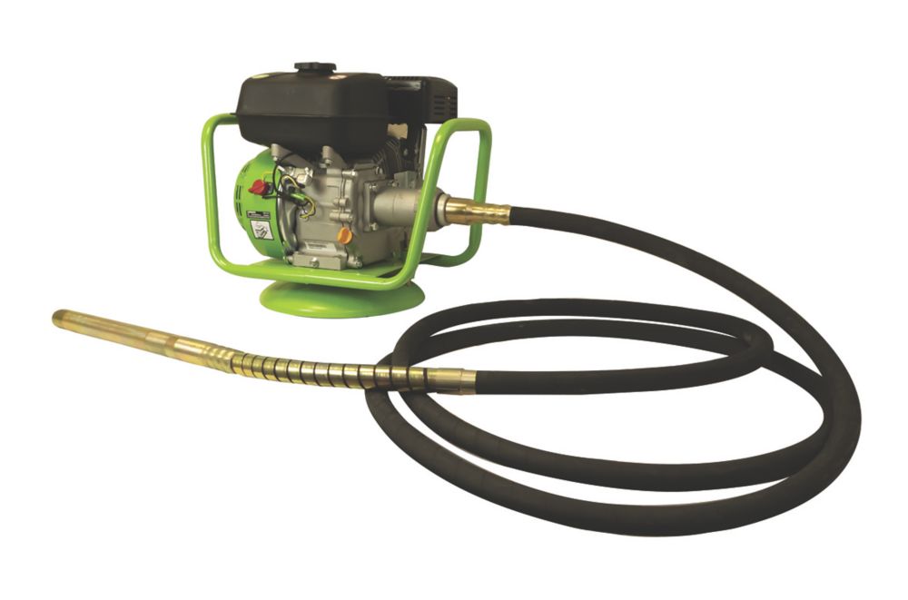 Zipper ZI-BR160Y Petrol Concrete Poker 38mm - Screwfix