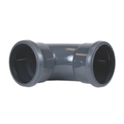 FloPlast Push-Fit 92.5° Double Socket Offset Pipe Bend Anthracite Grey ...