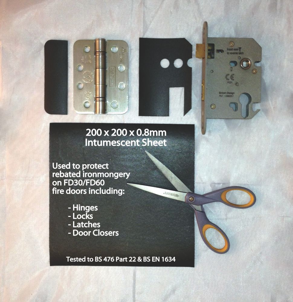 Firestop Graphite Intumescent Sheet 200mm | Seals & Draught Excluders ...