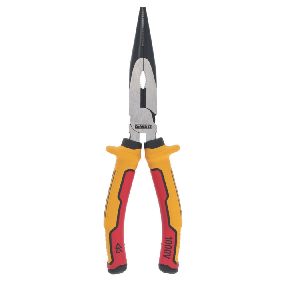 DEWALT VDE Long Nose Pliers 7.87" (200mm) - Screwfix