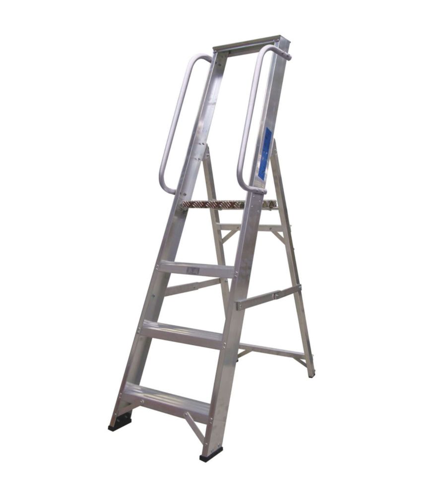 Lyte Aluminium 4-Treads Platform Stepladder 0.81m | Platform Step ...