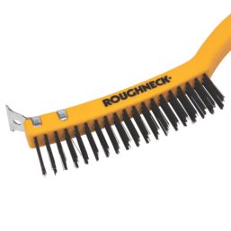 Roughneck Soft Grip Carbon Steel Wire Brush Screwfix