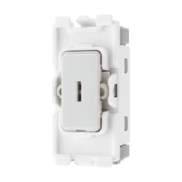 British General Nexus 800 Grid 20A Grid DP Key Switch White - Screwfix