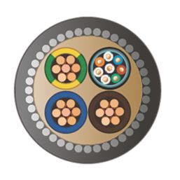 Time EV-Ultra Black 3-Core 6mm² & Cat 5e 4-Pair Armoured EV Charging ...