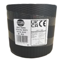 Damplas Damp Proof Course Black 30m x 150mm - Screwfix