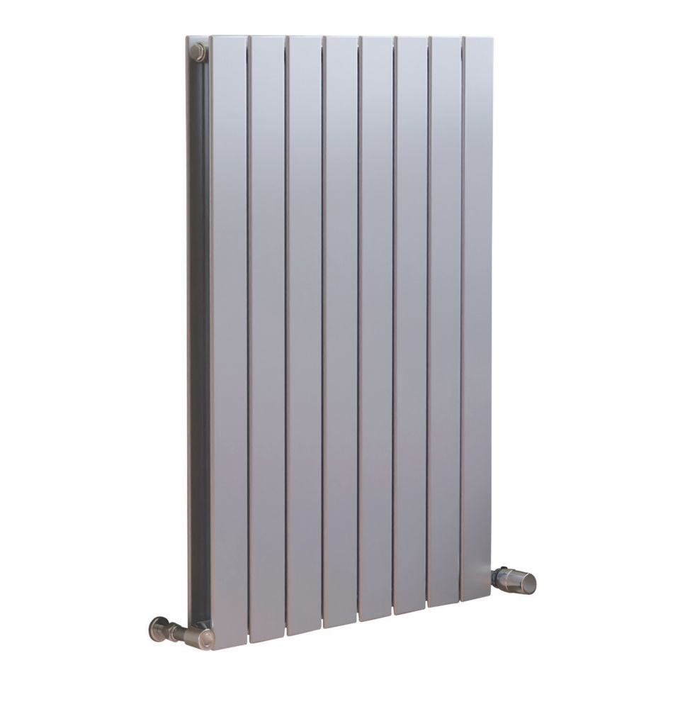 Ximax 900mm x 595mm 2829BTU Silver Vertical Designer Radiator - Screwfix