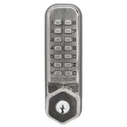 Codelocks Medium Duty Push-Button Lock 55mm Stainless Steel - Screwfix