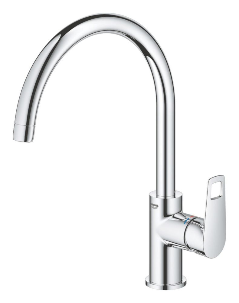 Grohe Start Cumbria Single Lever Kitchen Sink Mixer Tap Chrome - Screwfix
