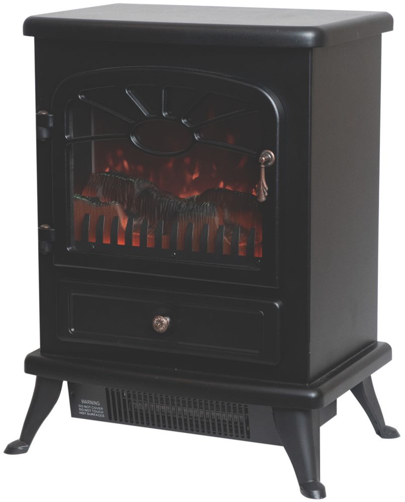 Focal Point ES2000 Black Electric Stove 430mm x 540mm - Screwfix