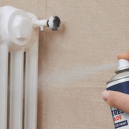 Fortress Trade 400ml White Satin Heat Resistant Radiator Spray Paint ...
