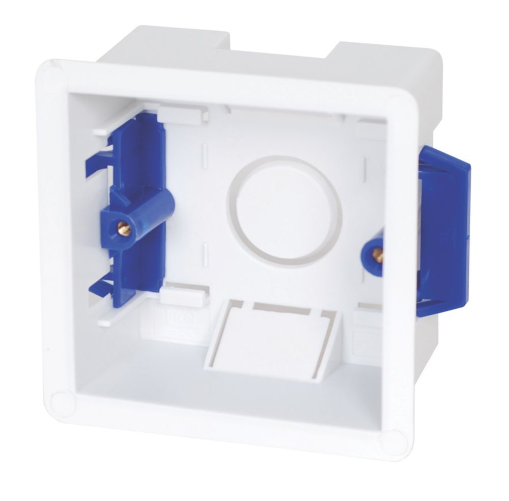 LAP 1-Gang Dry Lining Boxes 35mm 10 Pack - Screwfix
