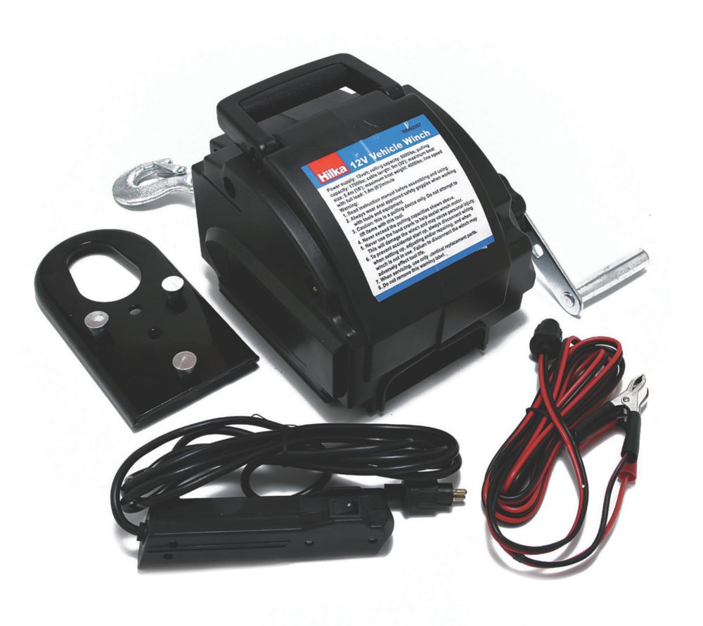 Hilka Pro-Craft 88992007 770kg Vehicle Winch 12V - Screwfix