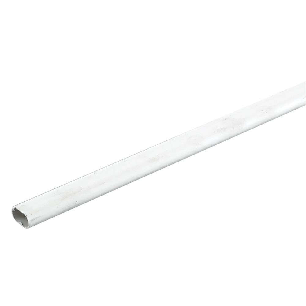 Deta TTE Oval uPVC White Conduit 16mm x 2m - Screwfix