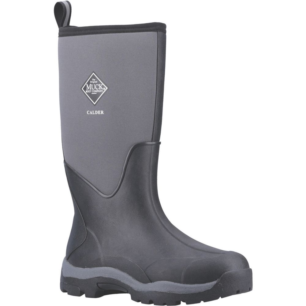 Muck Boots Calder Size 9 Black Non Safety Wellies - Screwfix