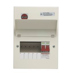 Wylex 7-Module 5-Way Part-Populated Main Switch Consumer Unit - Screwfix