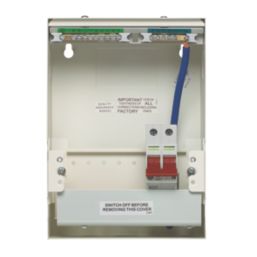 Wylex 7-Module 5-Way Part-Populated Main Switch Consumer Unit - Screwfix