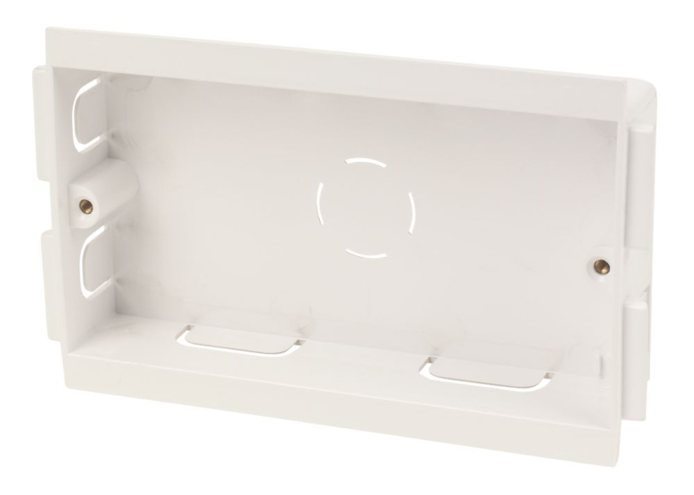 2 Gang Surface Pattress Back Boxes | Wiring Accessories | Screwfix.com