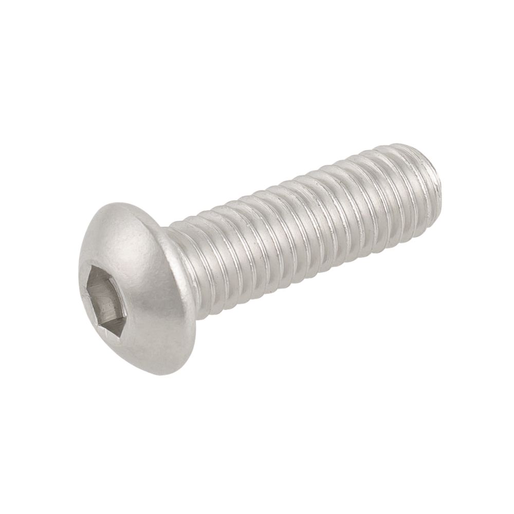 Easyfix Button Head Socket Screws A2 Stainless Steel M8 x 25mm 50 Pack - Screwfix