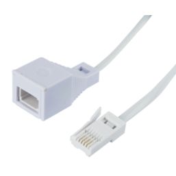 Essentials Telephone Extension Lead 10m - Screwfix