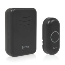 Byron DBY-22532BS Plug-In Wireless Door Chime Black - Screwfix