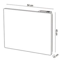 Blyss 1000W Electric Wall-Mounted Radiant Panel Heater 450mm x 540mm ...