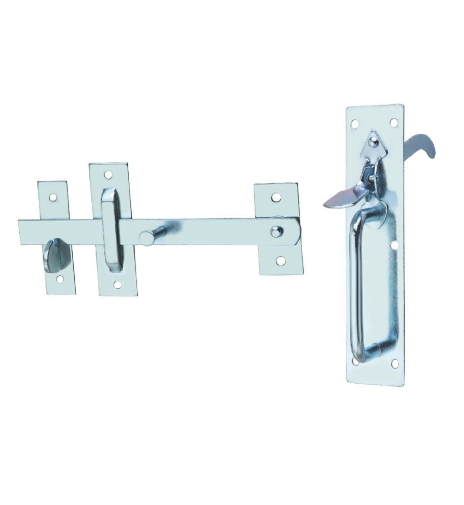Hardware Solutions Suffolk Gate Latch Kit Silver | Gate Latches ...