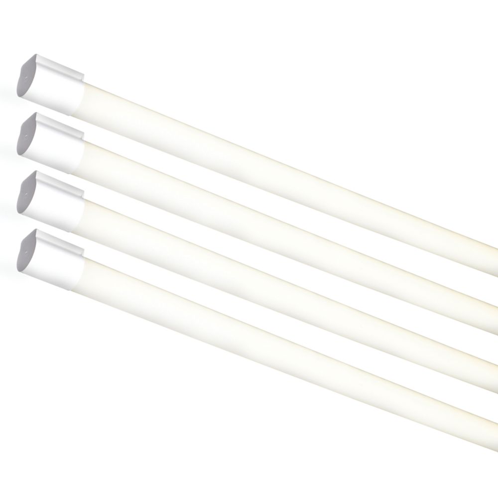 4lite Single 4ft LED Non-Corrosive Battens 25W 3100lm 220-240V 4 Pack ...
