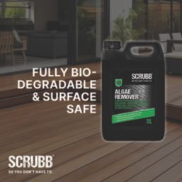 Scrubb Green Growth & Algae Remover For Outdoor Surfaces 5Ltr - Screwfix