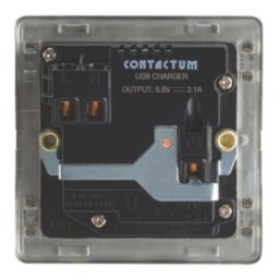 Contactum Lyric 13A 1-Gang DP Switched Socket + 3.1A 15.5W 1-Outlet ...