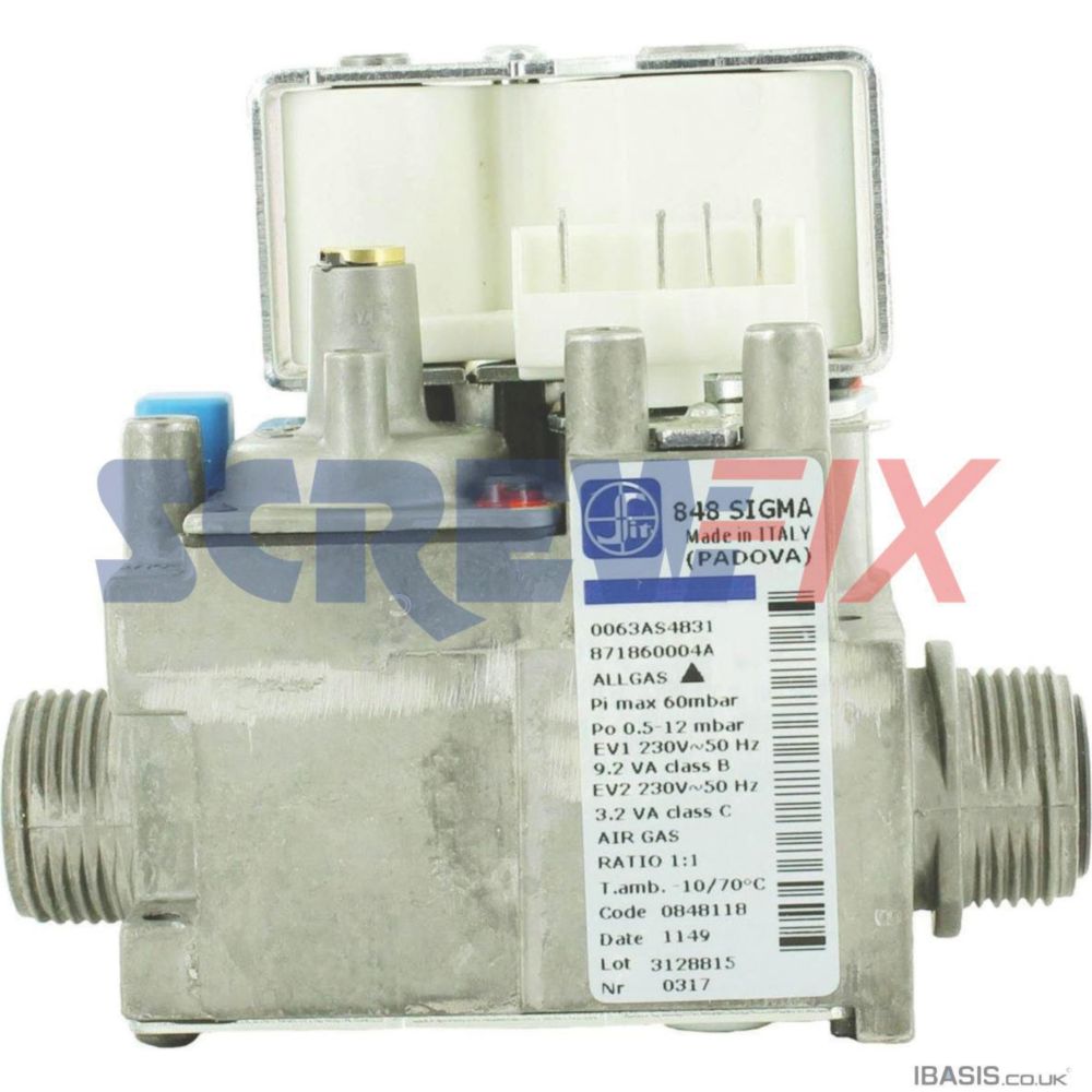 Worcester Bosch 871860004A0 848 Sigma ROHS Compliant Gas Valve - Screwfix