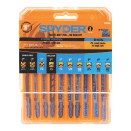 Spyder Multi-Material Jigsaw Blade Set 10 Pieces - Screwfix