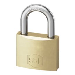 Smith & Locke Brass Padlock 50mm - Screwfix