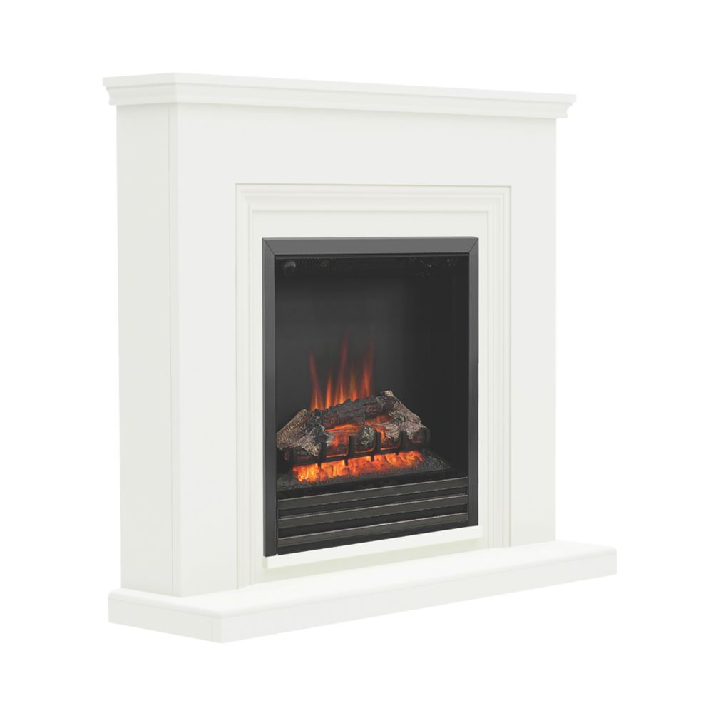 Be Modern Stanton Electric Fireplace White 1170mm x 330mm x 1058mm ...