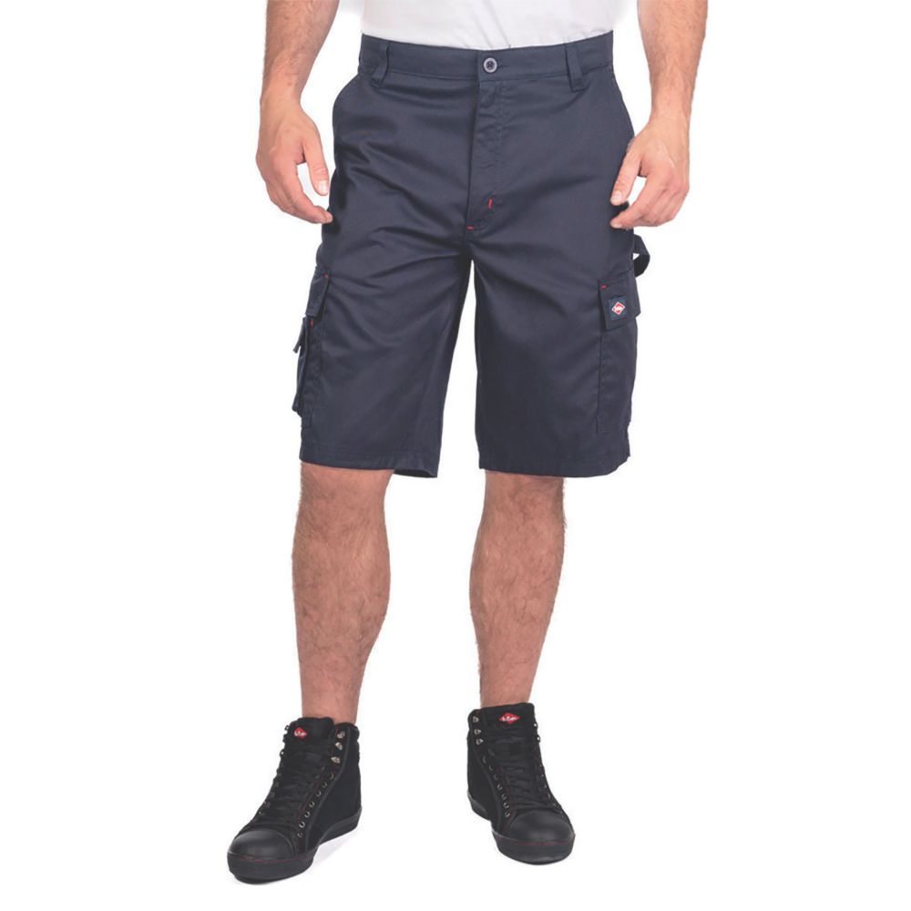 Lee Cooper LCSHO806 Cargo Shorts Navy 42" W - Screwfix