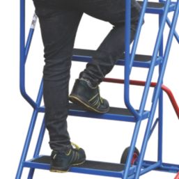 TB Davies Steel 2m Blue 8 Step Podium Steps - Screwfix