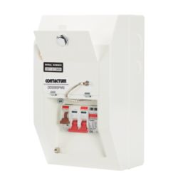 Contactum Defender 1.0 4-Module 0-Way Populated Main Switch Consumer ...