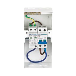 Chint NX3 Series 4-Module 4-Way Populated SPD Enclosure Kit - Screwfix