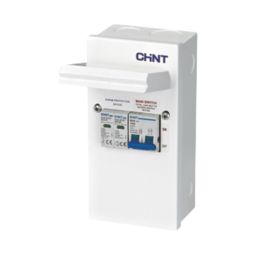Chint NX3 Series 4-Module 4-Way Populated SPD Enclosure Kit - Screwfix