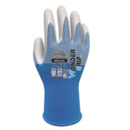 Wonder Grip WG-522W Bee-Tough Gloves Blue/White 2X Large - Screwfix