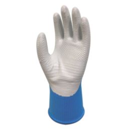 Wonder Grip WG-522W Bee-Tough Gloves Blue/White 2X Large - Screwfix