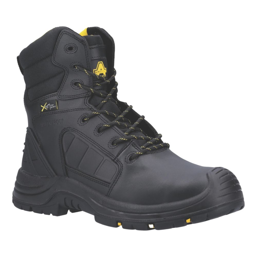 Amblers AS350C Size 13 Black Waterproof Safety Boots - Screwfix