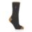 SockShop Heat Holders Reinforced Socks Black/Yellow 4-8 1 Pair - Screwfix