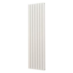 Glow 1800mm x 485mm 5642BTU White Vertical Designer Radiator - Screwfix