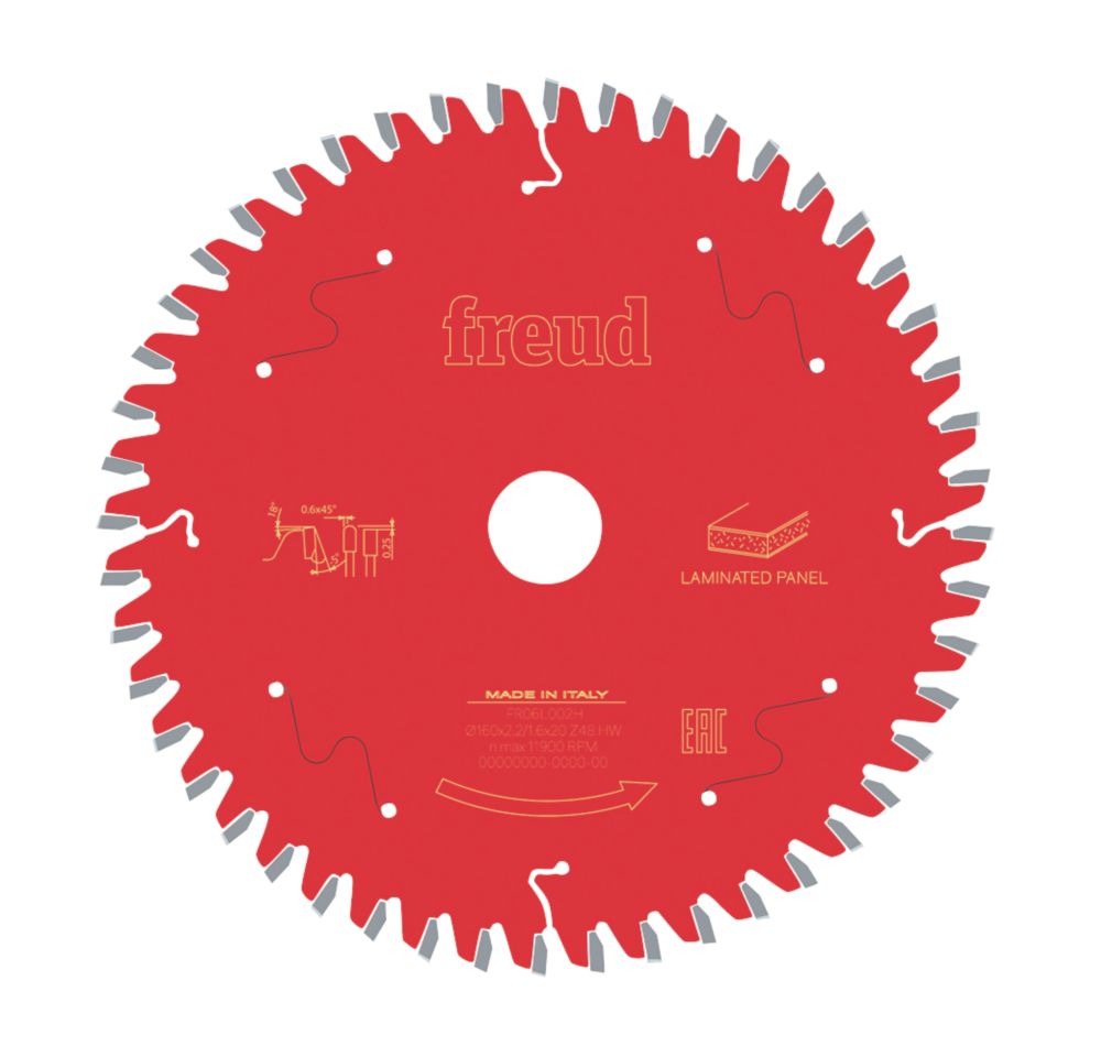 Freud Wood Circular Saw Blade 160mm x 20mm 48T - Screwfix