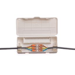 Wago Wagobox Pro 32A Junction Box 145 x 65 x 28mm White - Screwfix